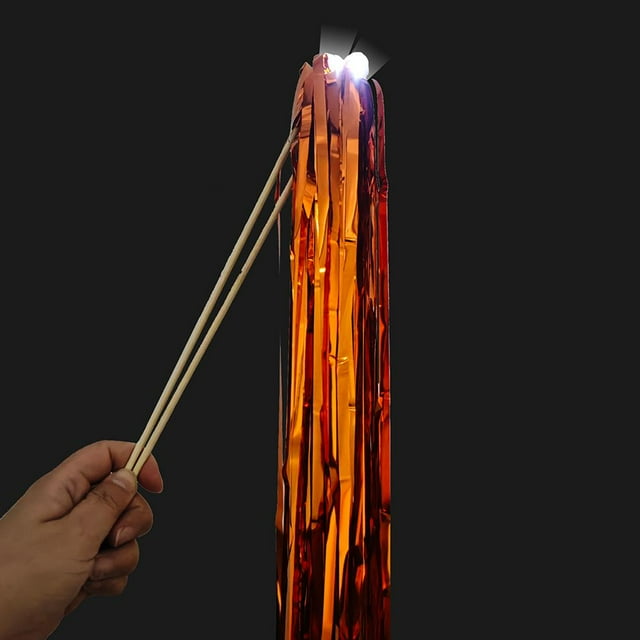 GHYJPAJK BBASILIYSD Lighted Wedding Wands100pcs LED Tinsel Wedding ...