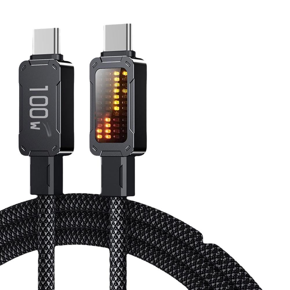 GHYJPAJK Black (A) C To C Car Streamer Atmosphere Light Data Cable High ...