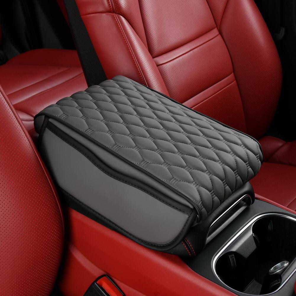 GHYJPAJK Car Center Console Arm Rest Box Cover PU Leather Nonslip ...