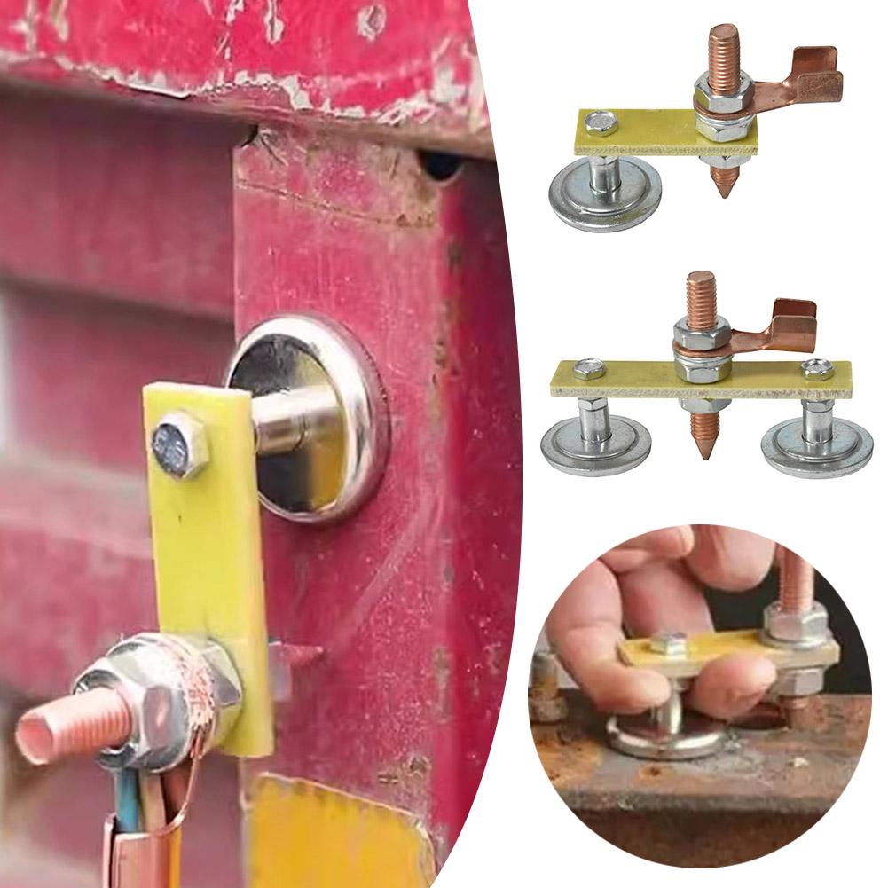 GHYJPAJK Clamp Strong Magnetic Welding Magnet Head Single/Double Ground ...