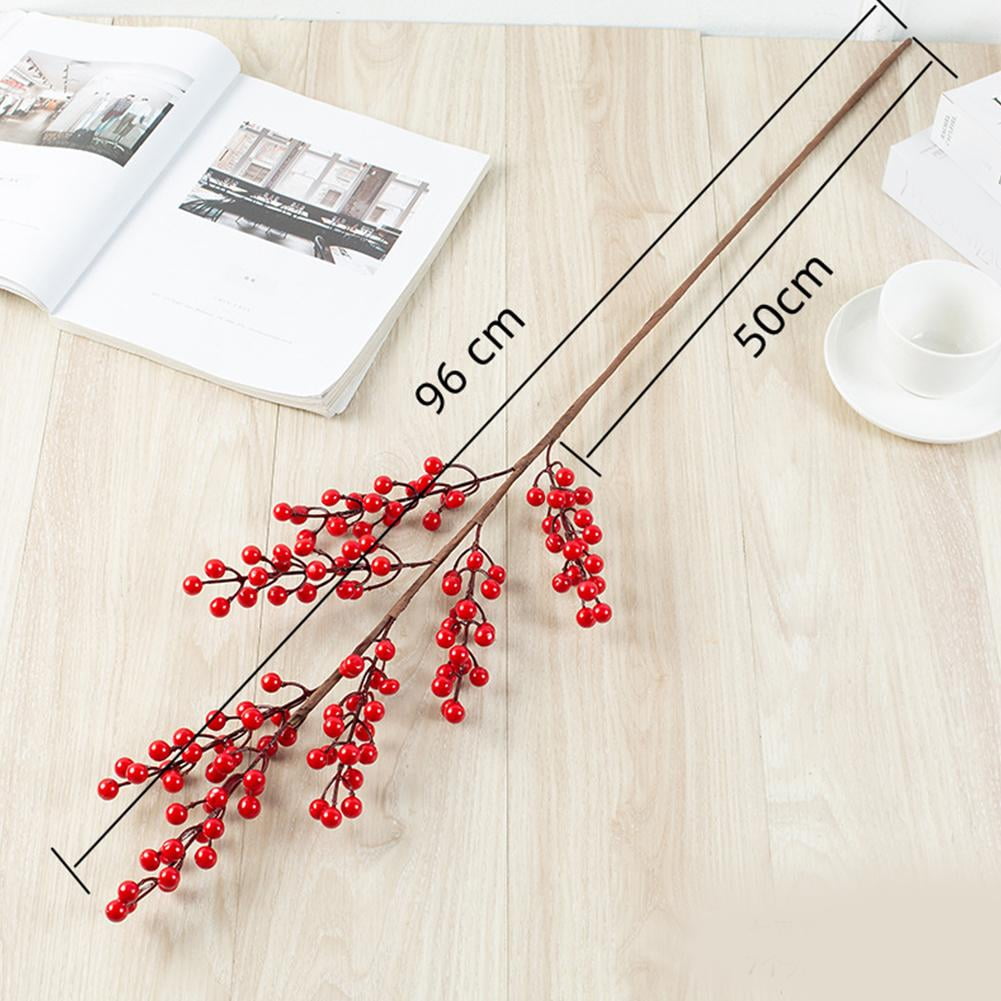 GHYJPAJK Glitter Berry Branch Artificial Simulation Foam Berries DIY ...