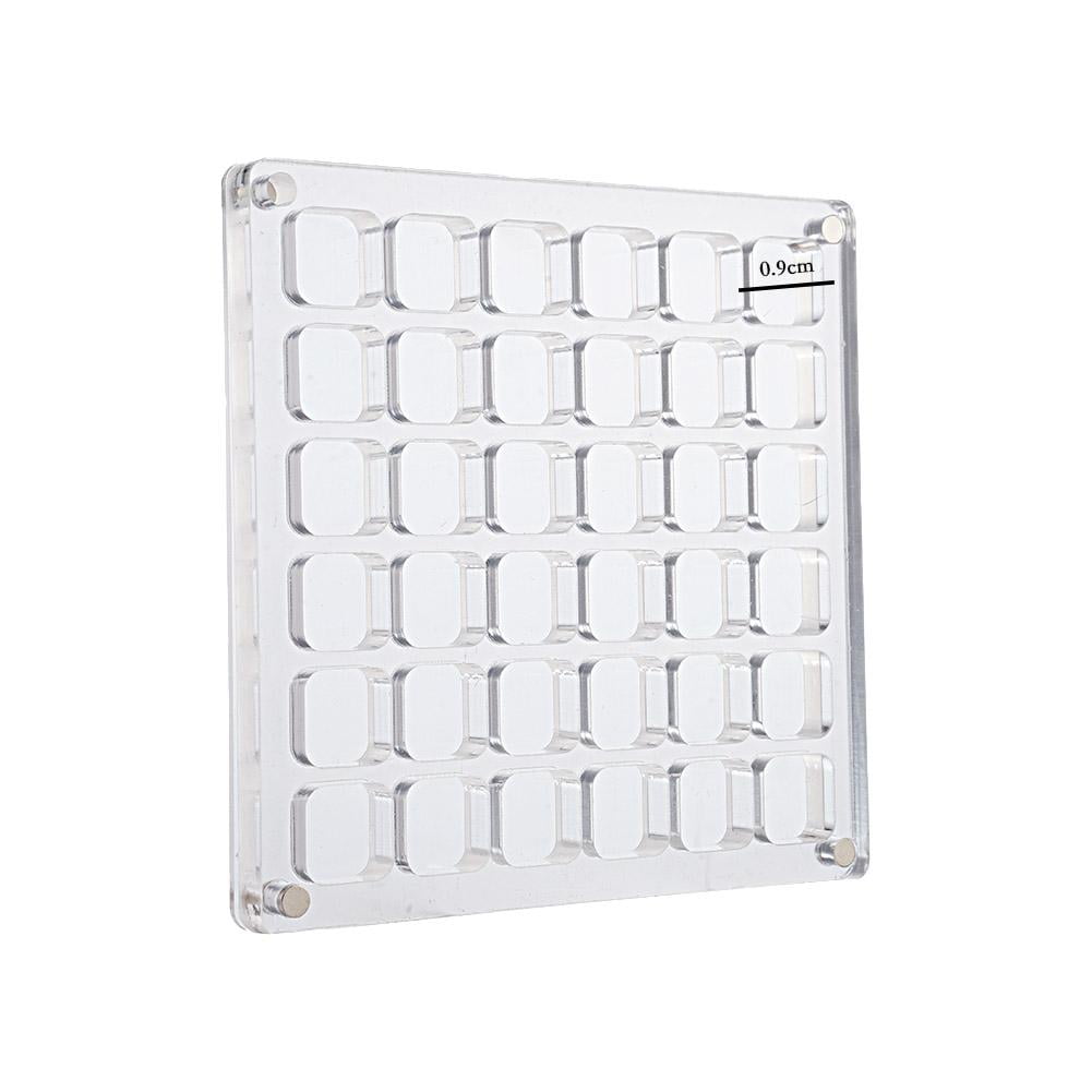 GHYJPAJK Magnetic 36 Square Shell Diy Handmade Storage Box High ...