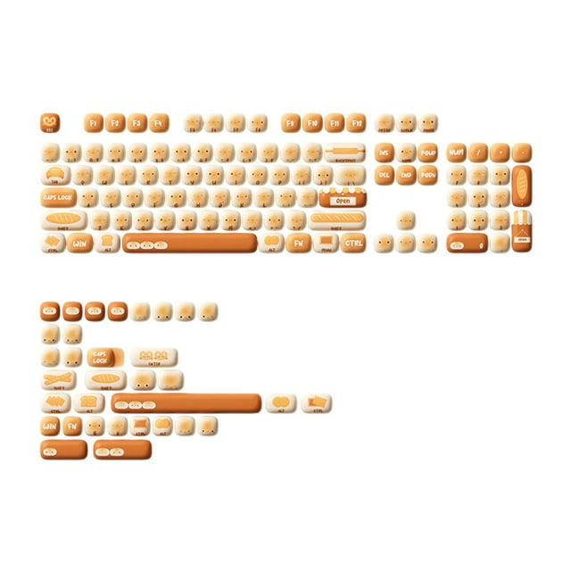 GHYJPAJK Cute Keycap PBT MOG MX Sublimation 138 Keys Small Mantou For ...