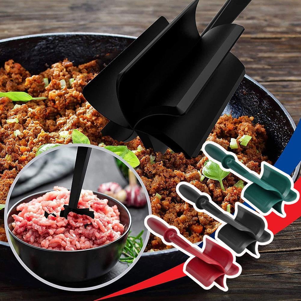 Ghyjpajk Meat Chopper For Ground Beef Heat Resistant Meat Masher For Hamburger Meat Nylon Meat
