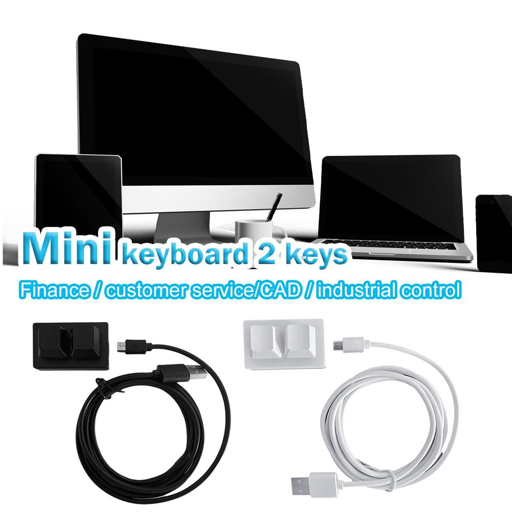 GHYJPAJK Miny Keyboard 2 Keys Programming Gaming Switch Rhythm Games ...