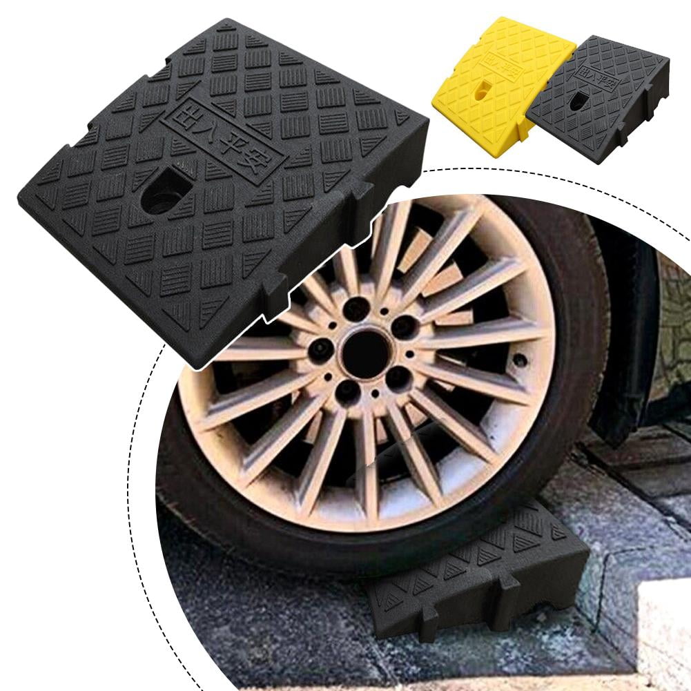 GHYJPAJK Portable PVC Curb Ramps For Cars- Ideal For Driveway and ...