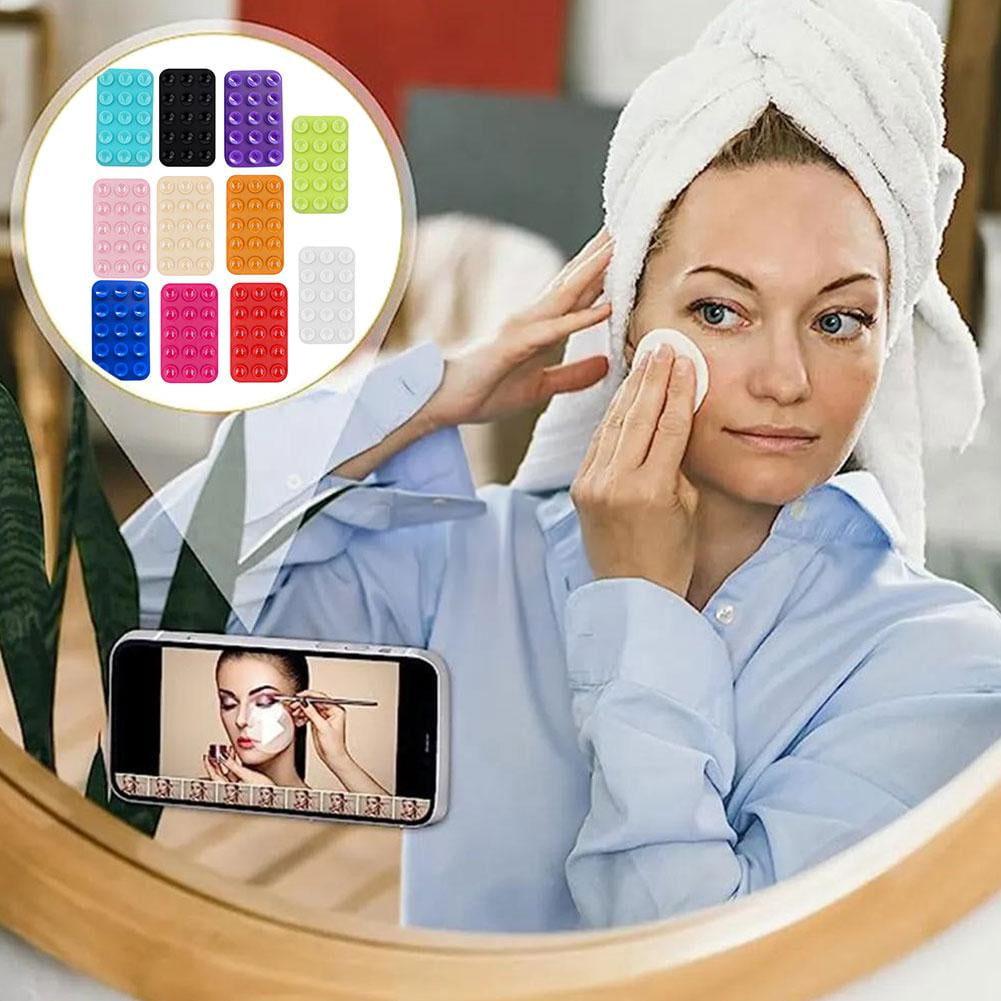 GHYJPAJK TPALPKT Silicone Suction Cup Phone Holder Double Sided Suction ...