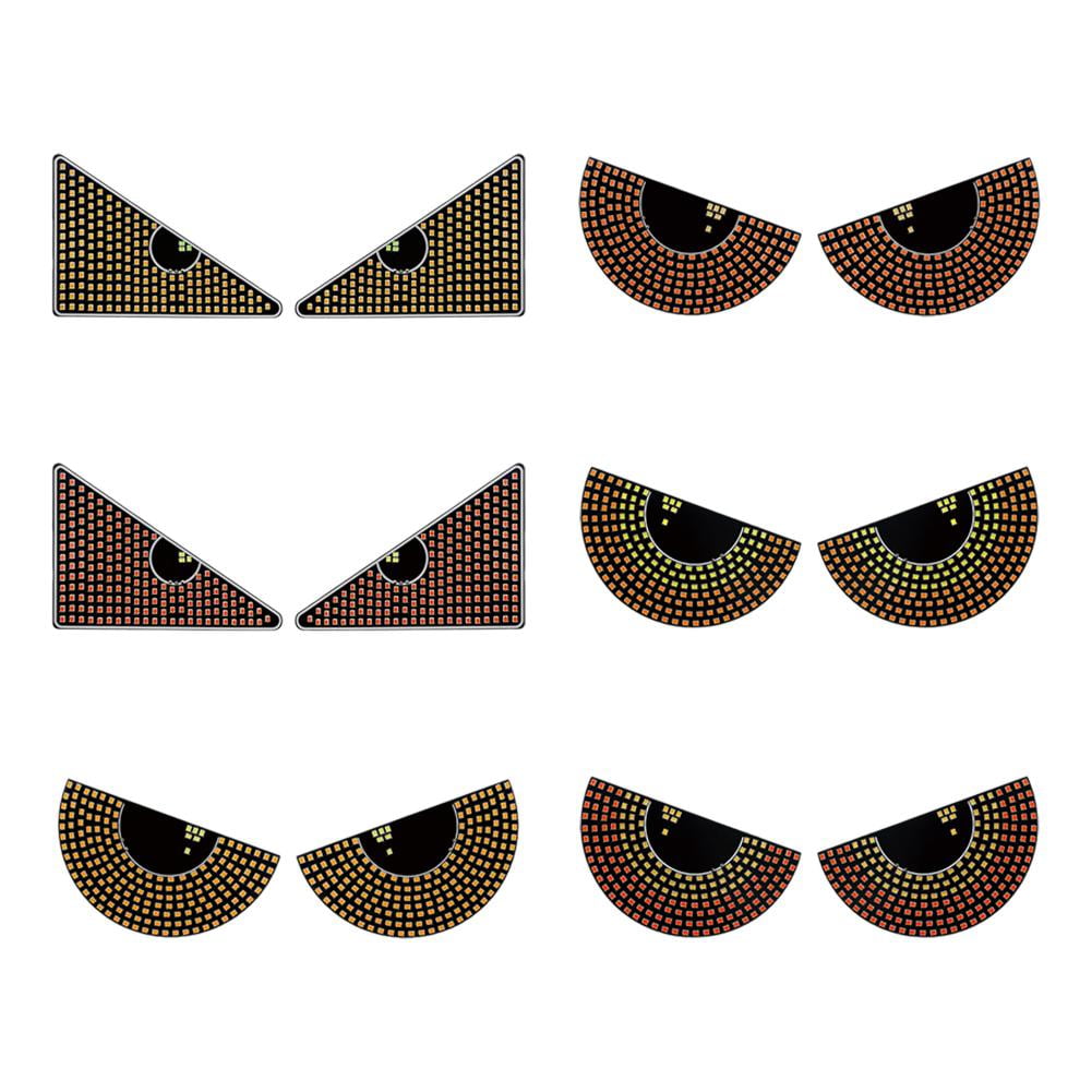 GHYJPAJK ZHXXCUM 2 PCS Devil Eyes Light for Cars Car Rear Window Screen ...