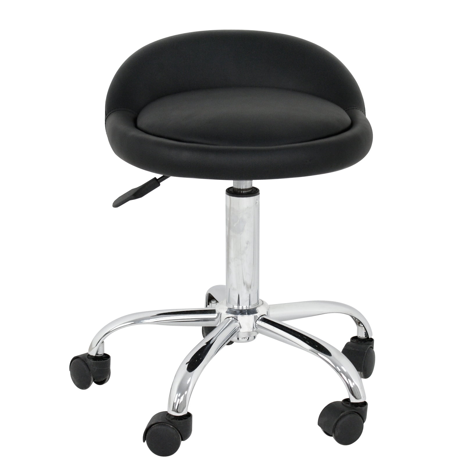 GHooa Adjustable Black Salon Stool Hydraulic Rolling Chair Tattoo ...