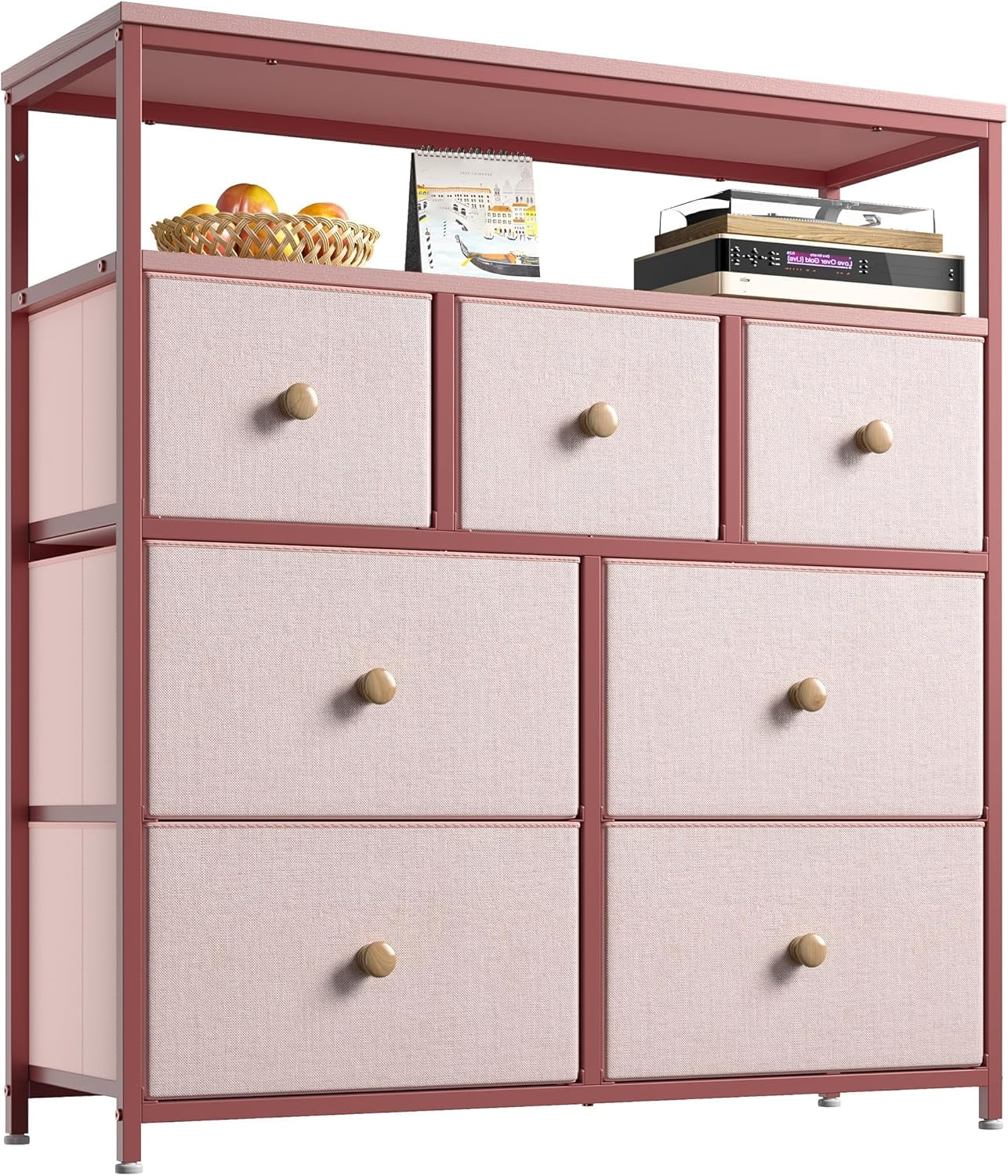 GHooa for Bedroom with 7 Drawers, Purple Dressers & Chests of Drawers ...