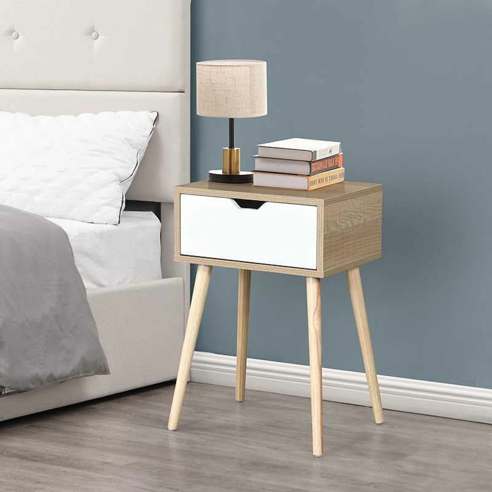 GHooa Bedside Table with Drawers, Medieval Modern Storage Cabinets ...