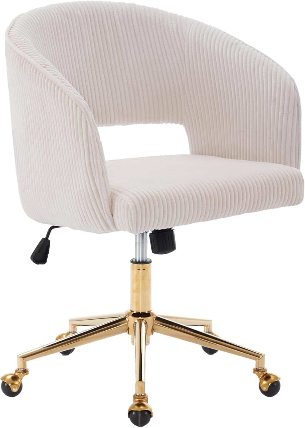 GHooa Chair Swivel Corduroy Fabric Desk Chair Accent Armchair ...