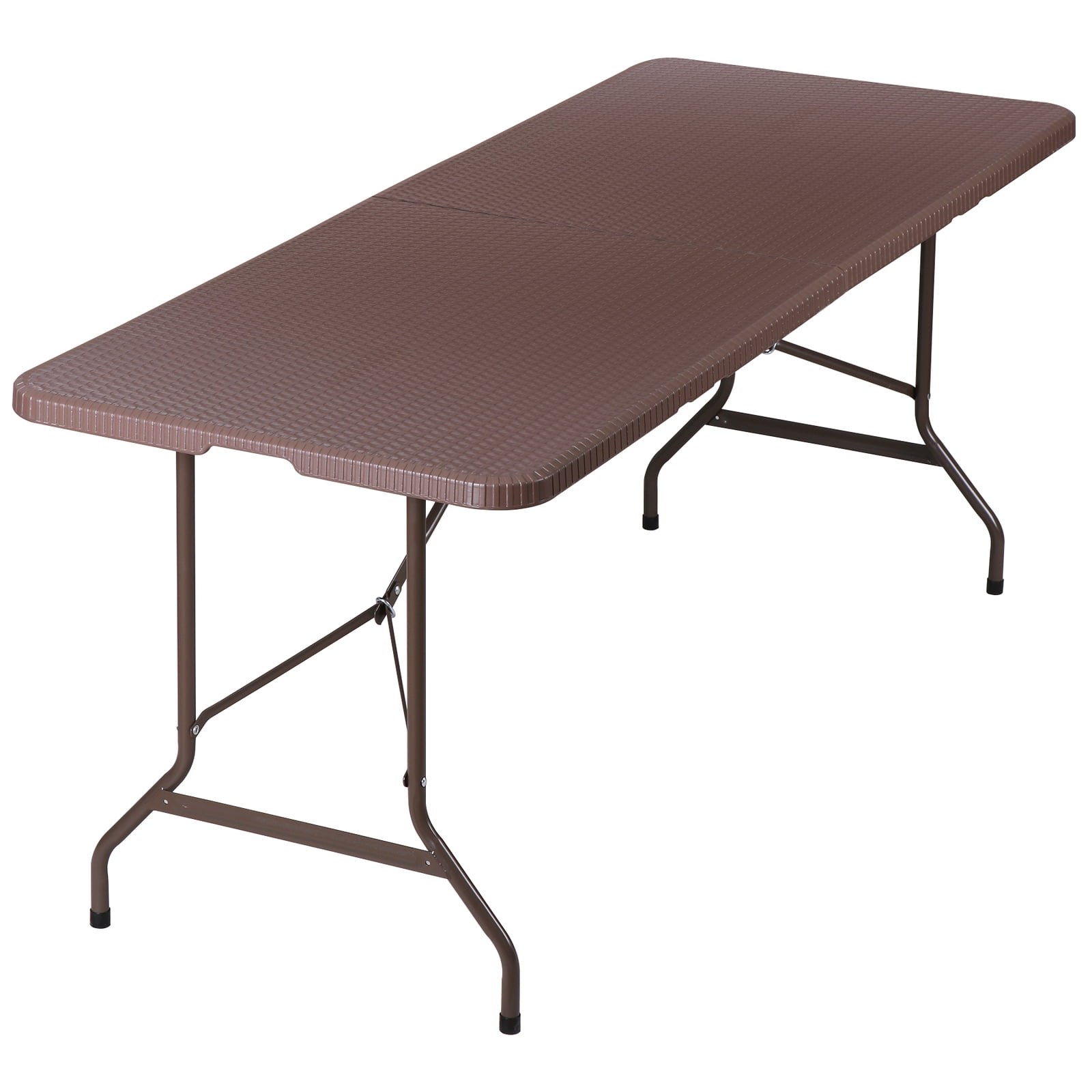 GHooa Folding Table 6 FT Portable Plastic Picnic Table for Dining Party ...