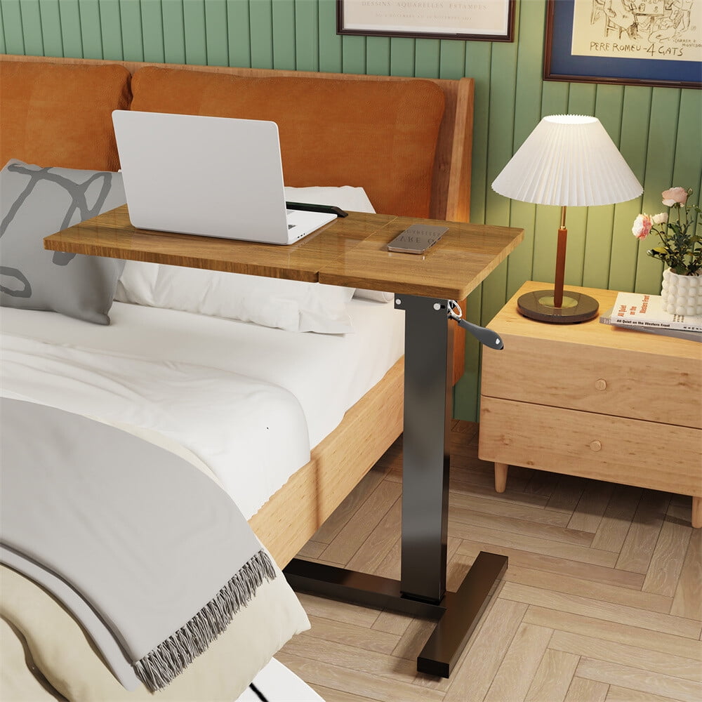 GHooa Overbed Bedside Table with Wheels for Home Nursing Home Assisted ...