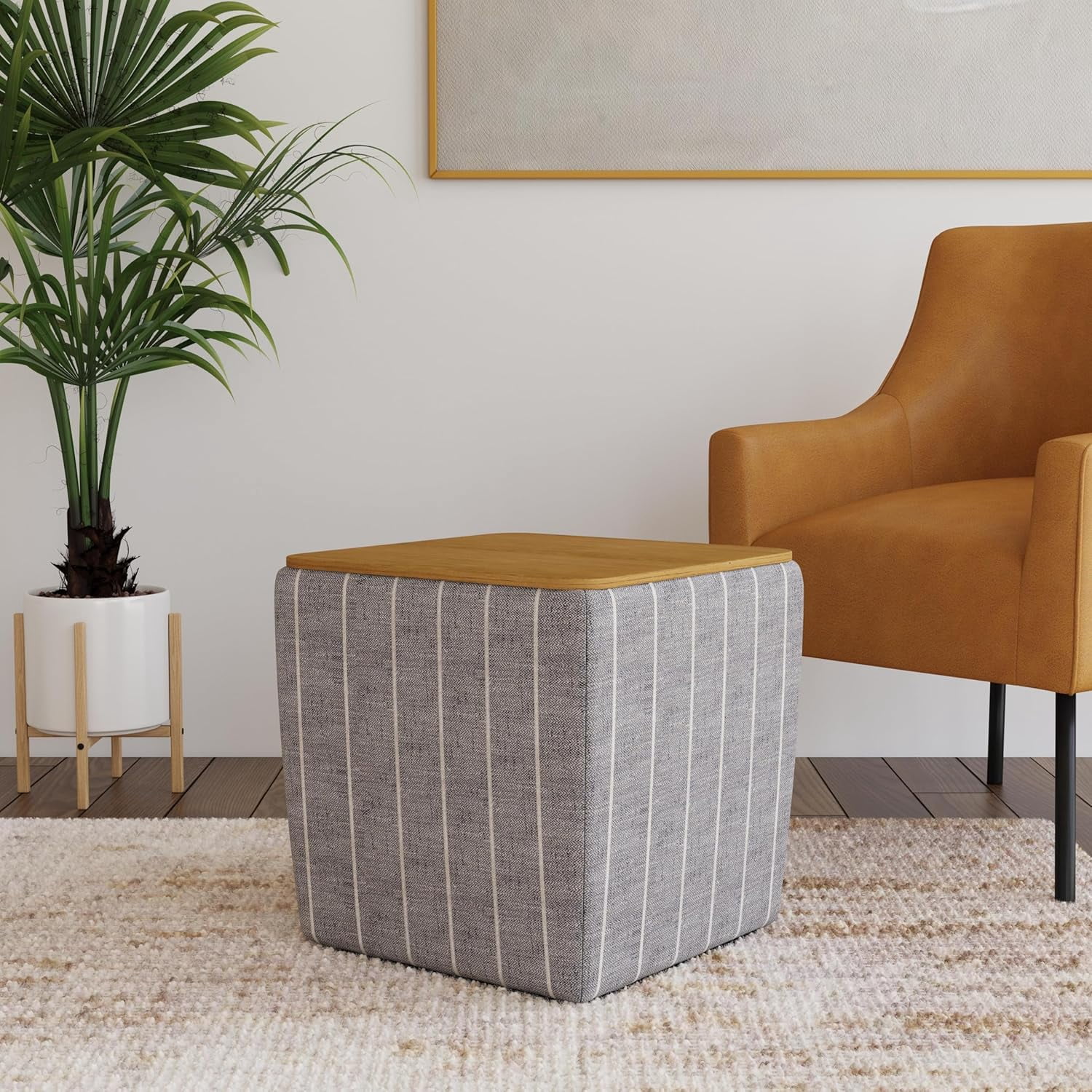 GHooa Storage Ottoman, Foot Rest Stool with Hidden Storage, Toy Chest ...