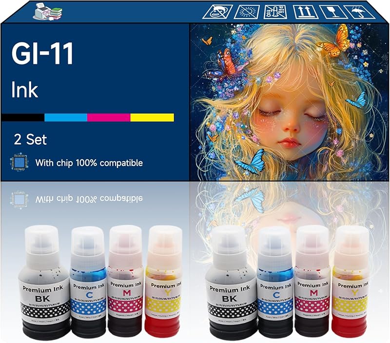 GI-11 Ink Compatible with Canon G2160 G3160 Printers, High-Yield ...