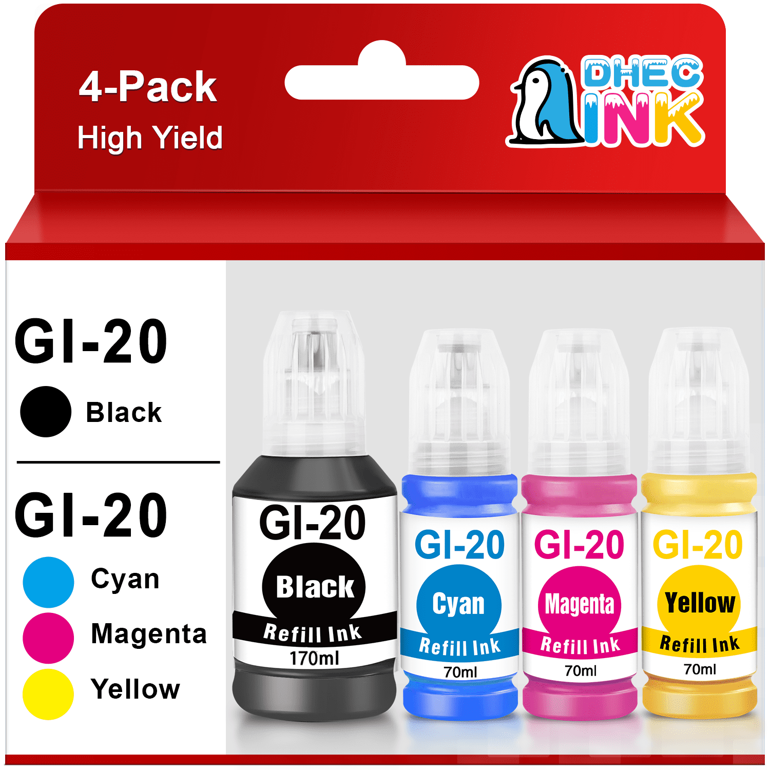 GI 20 Ink for Canon GI 20 GI20 Ink Bottles for PIXMA G6020 G5020 G7020 ...