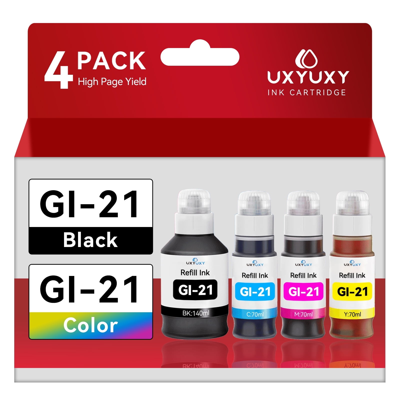 GI 21 Ink Bottle for Canon 21 GI-21 GI21 Ink Refill Bottle for Canon PIXMA G3260 G3270 G2260 ...