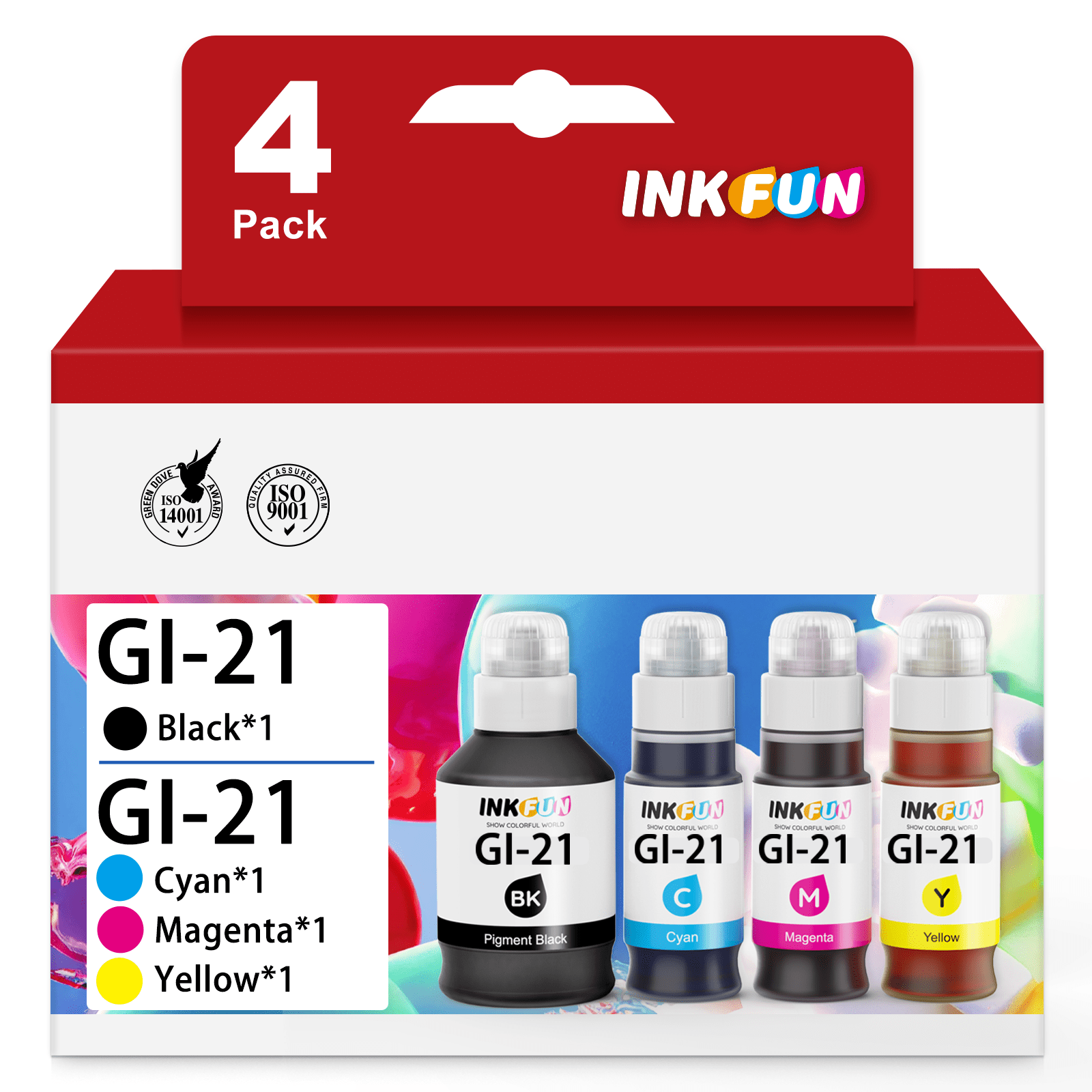 GI-21 Ink Bottle for Canon 21 GI-21 GI21 Ink Refill Bottle for Canon ...