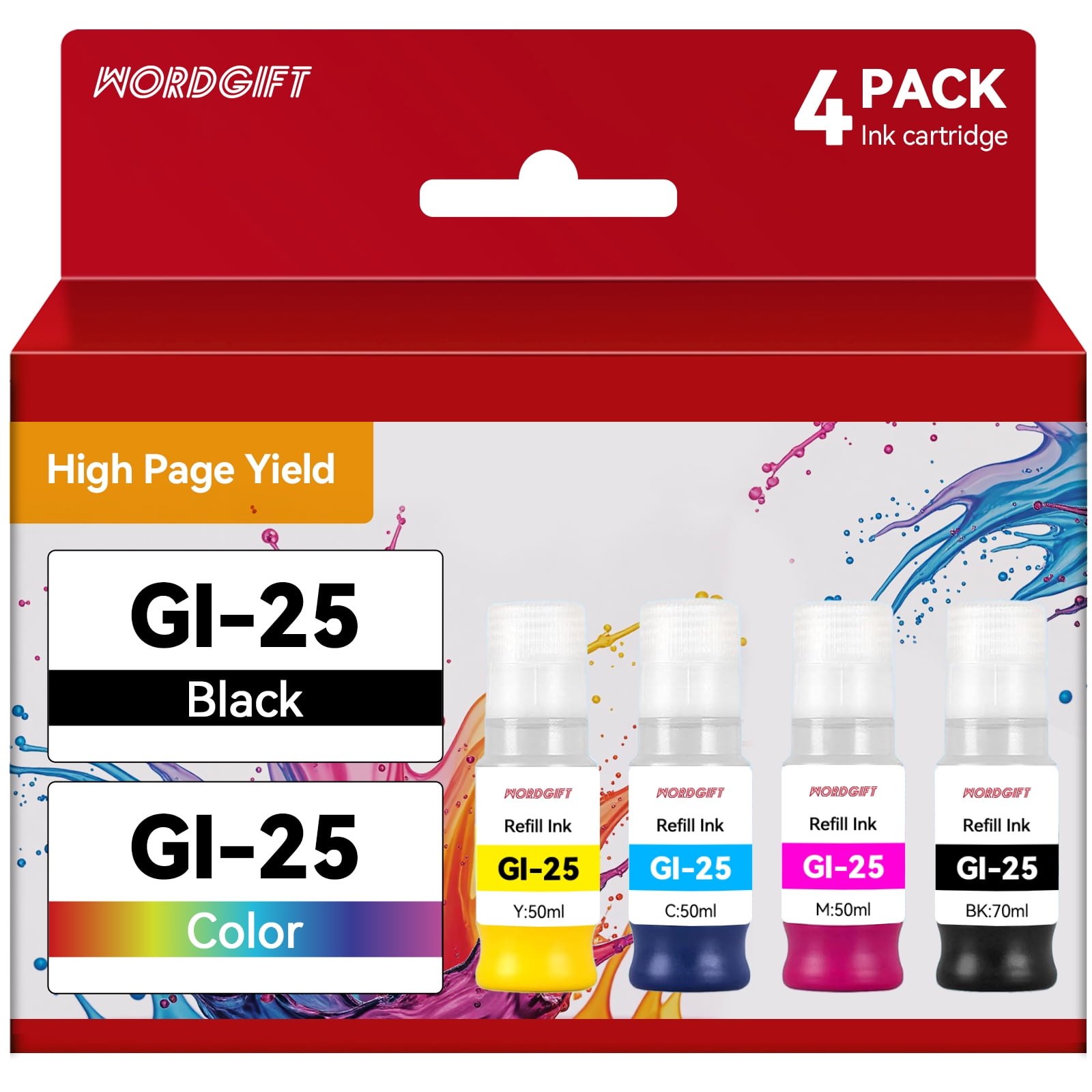 GI-25 GI 25 Ink Bottle Compatible for Canon GI 25 Ink for Pigment Ink ...