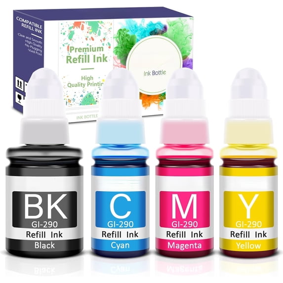 GI-290 G3200 G4210 Ink Refill Compatible for Canon GI-290 GI 290 GI290 ...