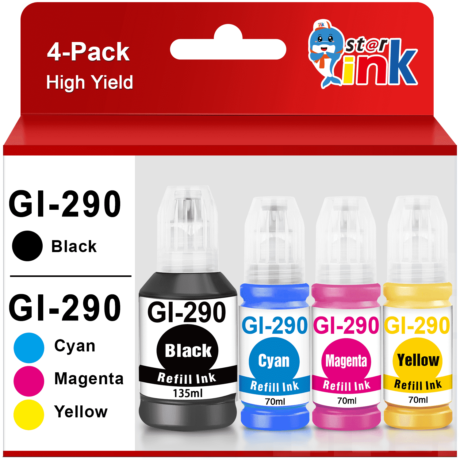GI-290 Ink Refills for Canon GI-290 Ink Bottle for Canon PIXMA G4200 ...