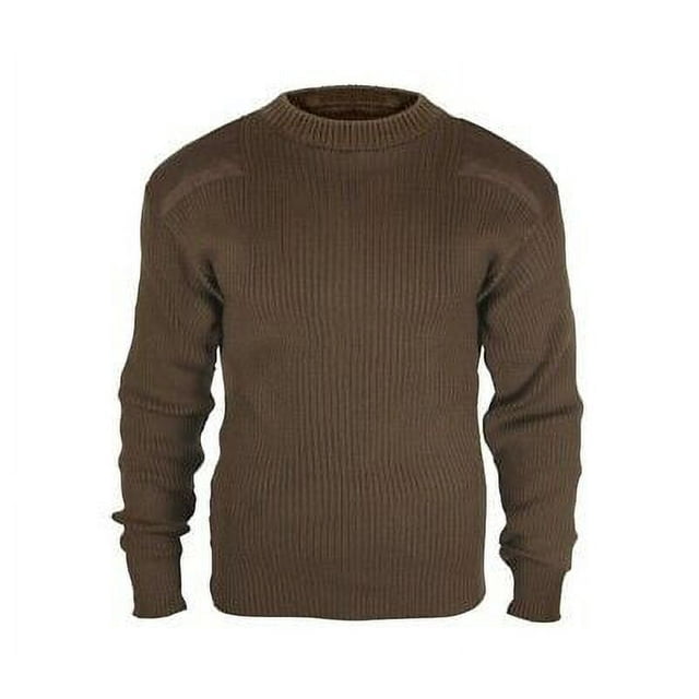GI Acrylic Commando Sweaters, Brown, L - Walmart.com
