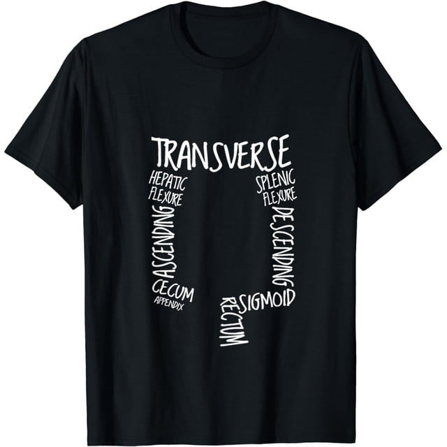 GI Endoscopy Nurse Endo Tech Colonoscopy Map Colon Anatomy T-Shirt ...