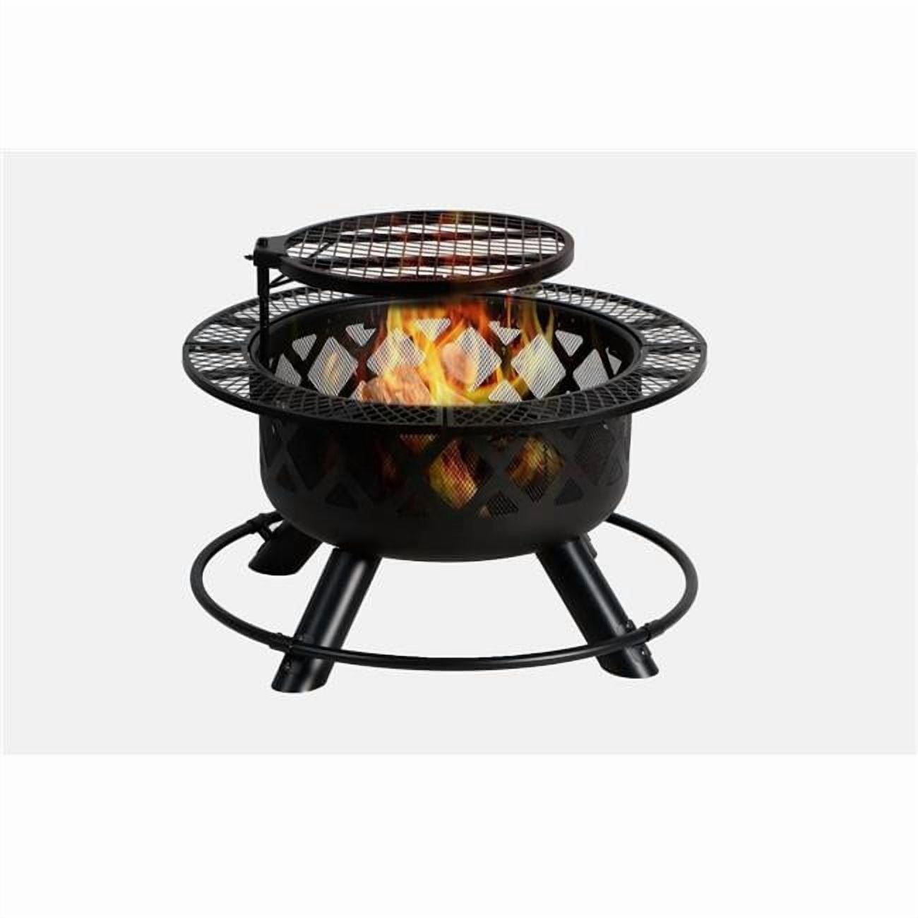 GI GI10 Four Seasons Courtyard Wood Burning Outdoor Fire Pit Backyard ...