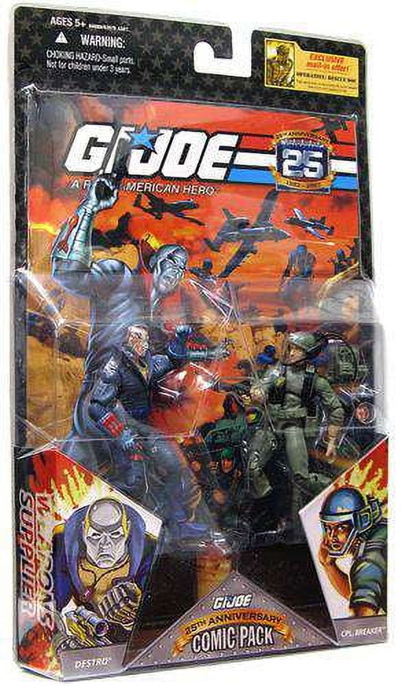 GI Joe 25th Anniversary Wave 2 Comic Pack Breaker & Destro Action ...