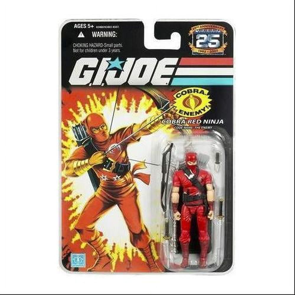 GI Joe 25th Anniversary Wave 3 Cobra Red Ninja Action Figure - Walmart.com