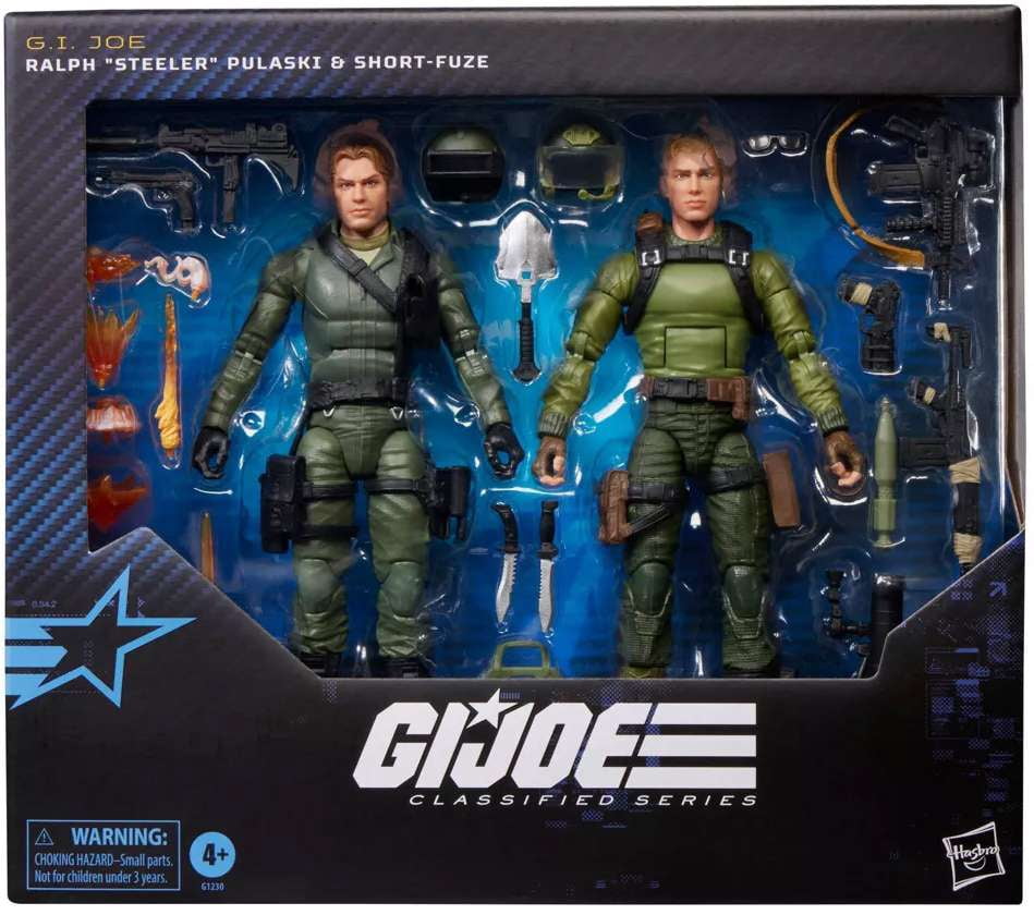 GI Joe Classified Series Ralph Steeler Pulaski & Short-Fuze Action ...