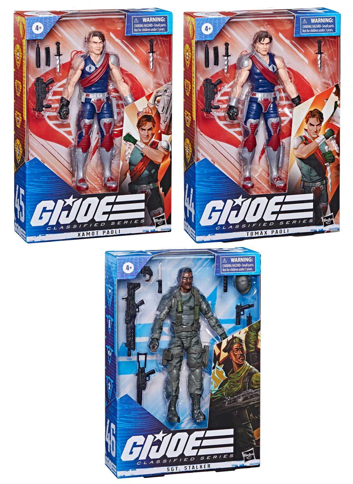 GI Joe Classified Series Collector's Set: Stalker, Tomax & Xamot 6-Inch ...
