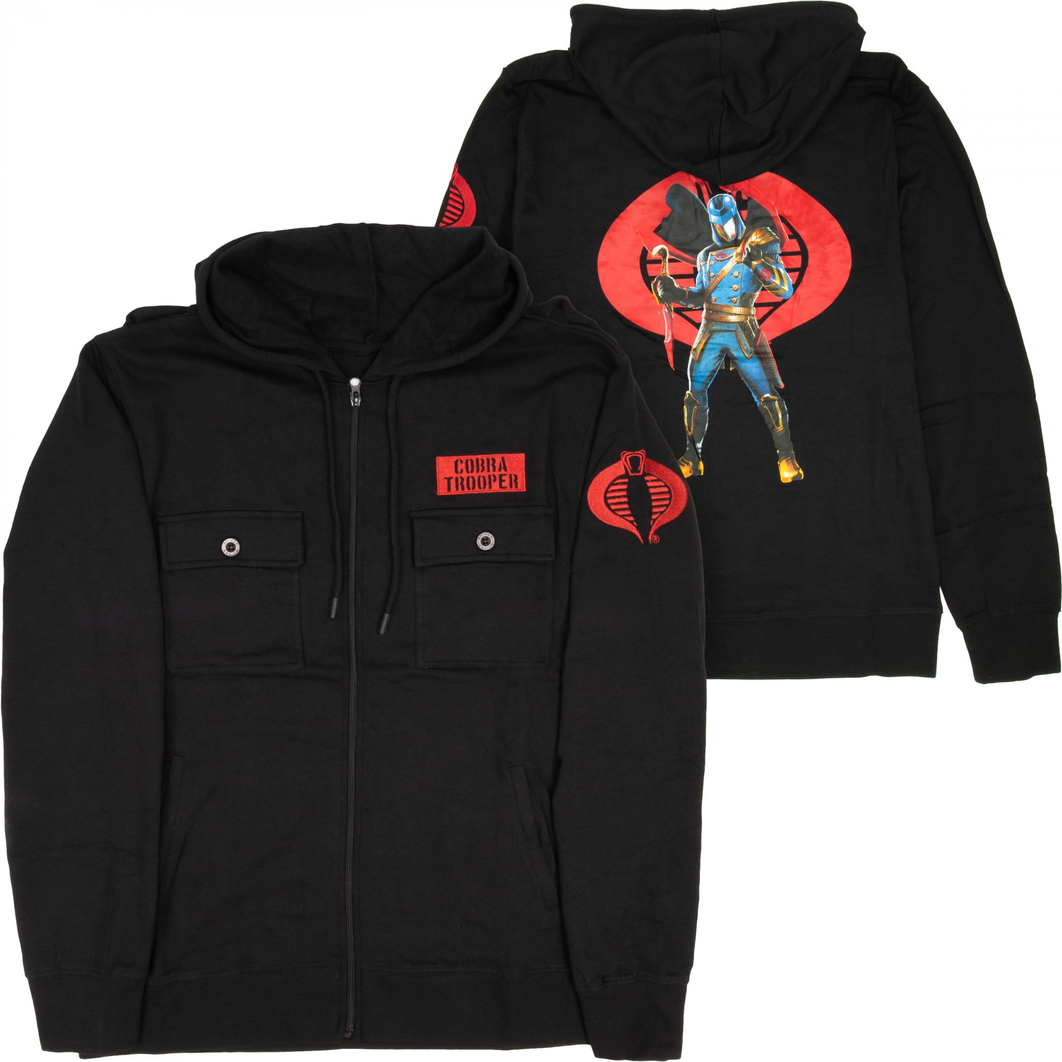 GI Joe Cobra Patch Jacket Hoodie-Medium - Walmart.com