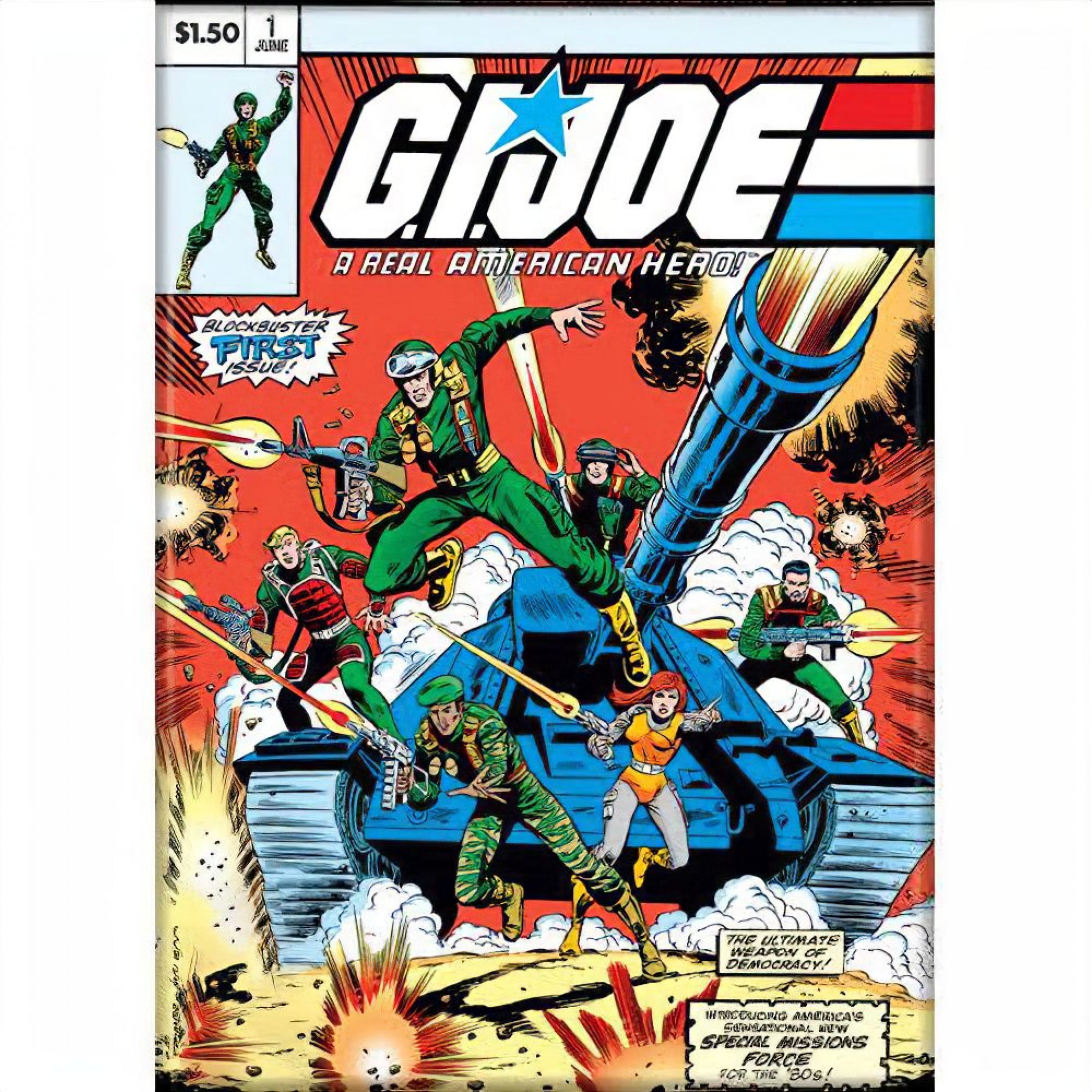 GI Joe Comic 1 Tank Magnet - Walmart.com