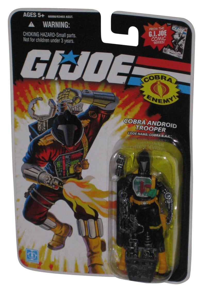 GI Joe Comic Series Cobra B.A.T. Battle Android Trooper (2008) Hasbro 3 ...
