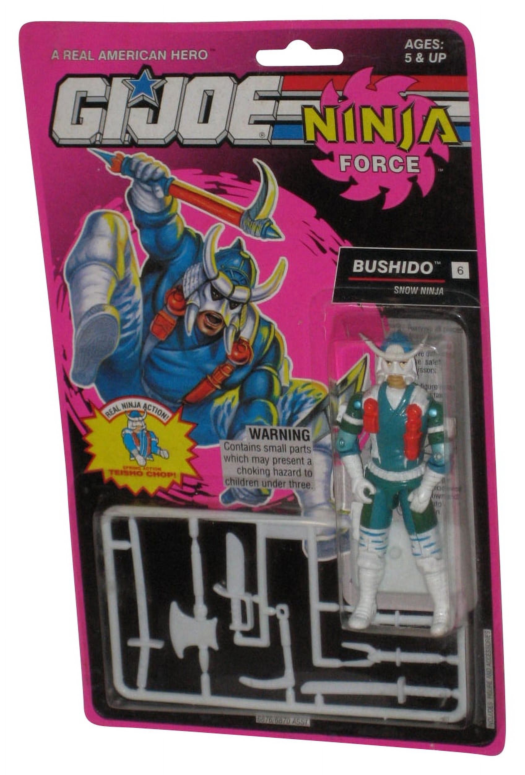 GI Joe Ninja Force Bushido Snow Ninja (1992) Hasbro 3.75 Inch Figure ...