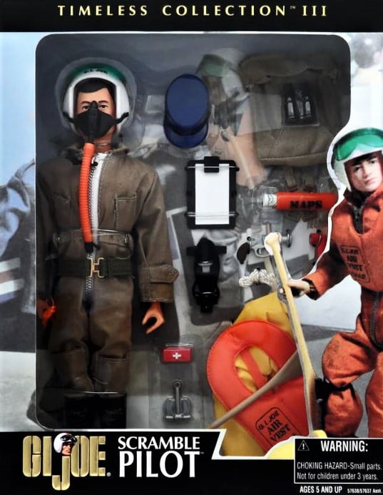 GI Joe Timeless Collection Scramble Pilot 12" Action Figure 2000 Hasbro ...