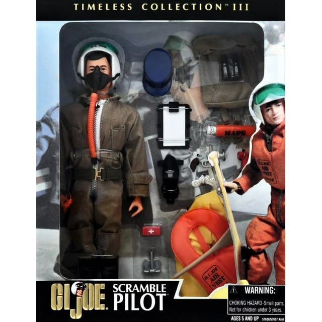 GI Joe Timeless Collection Scramble Pilot 12" Action Figure 2000 Hasbro ...