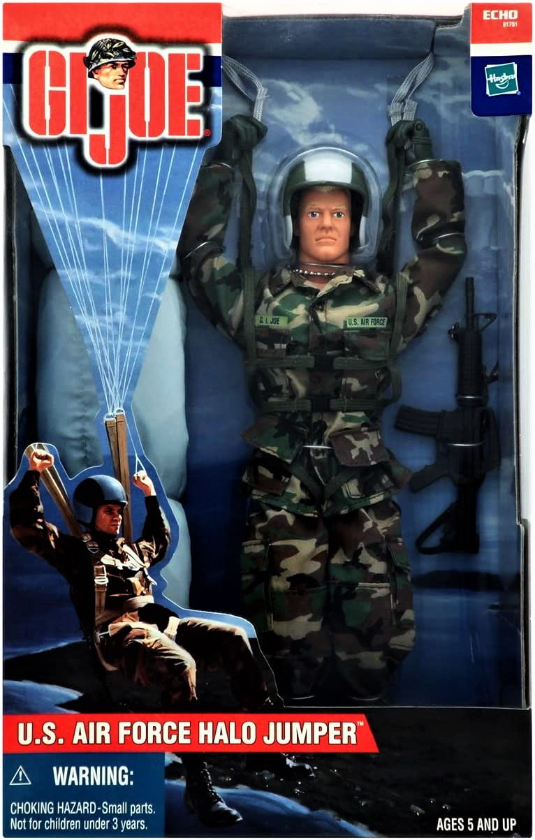 GI Joe U.S. Air Force HALO Jumper 12" Action Figure 2001 Hasbro 81751 ...