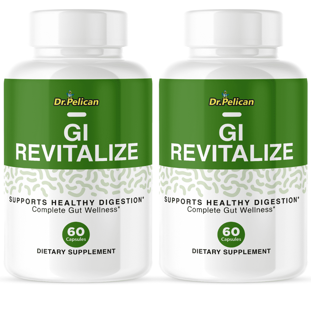 GI Revitalize -Digestive Support- 2 Bottles- 120 Capsules- Dr. Pelican ...