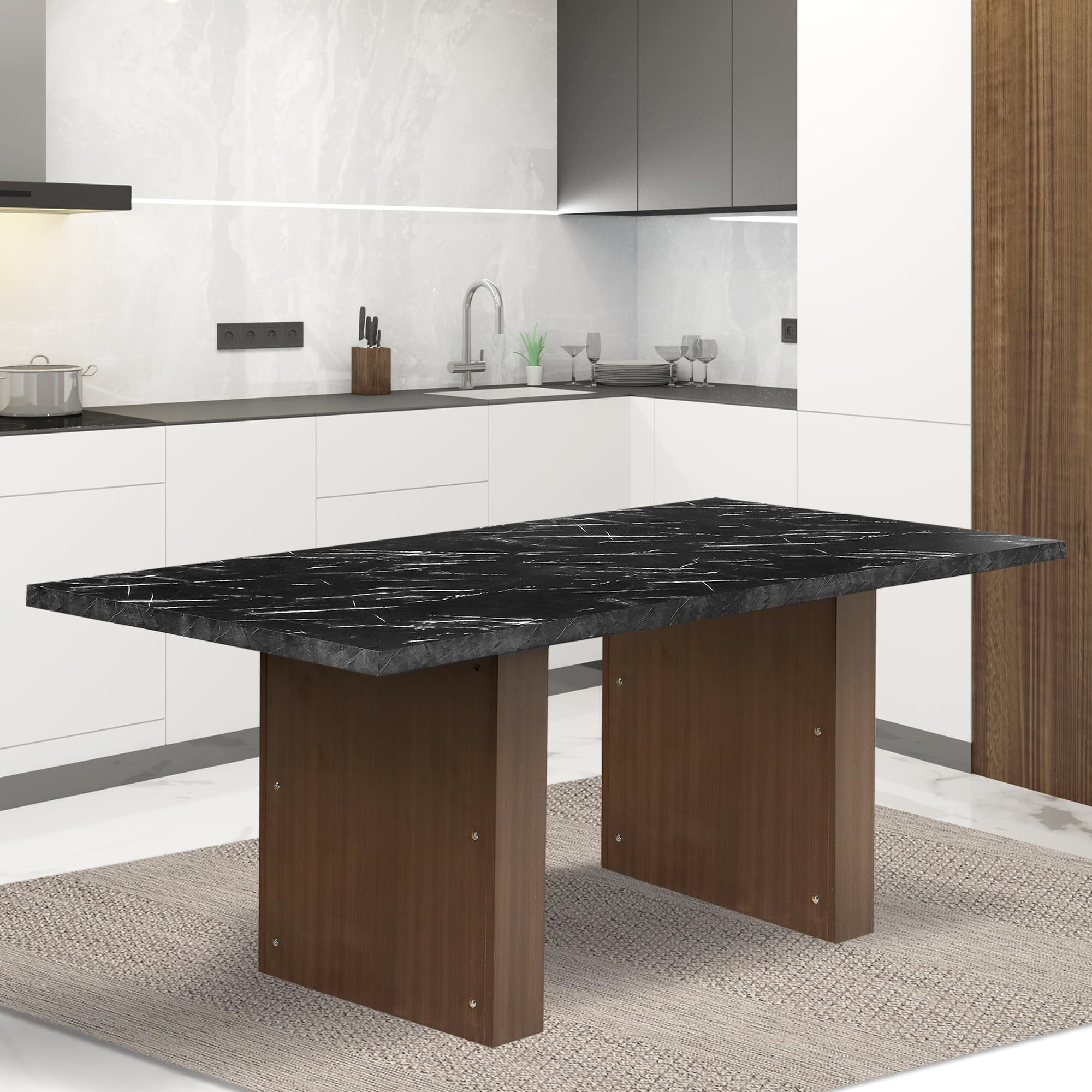 Free Shipping! GIA Design Group 70 inch Rectangular Wood Dining Table ...