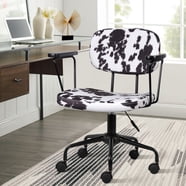 Leejay Retro Milk Cow Print Swivel Office Desk Chairs,Adjustable Task ...