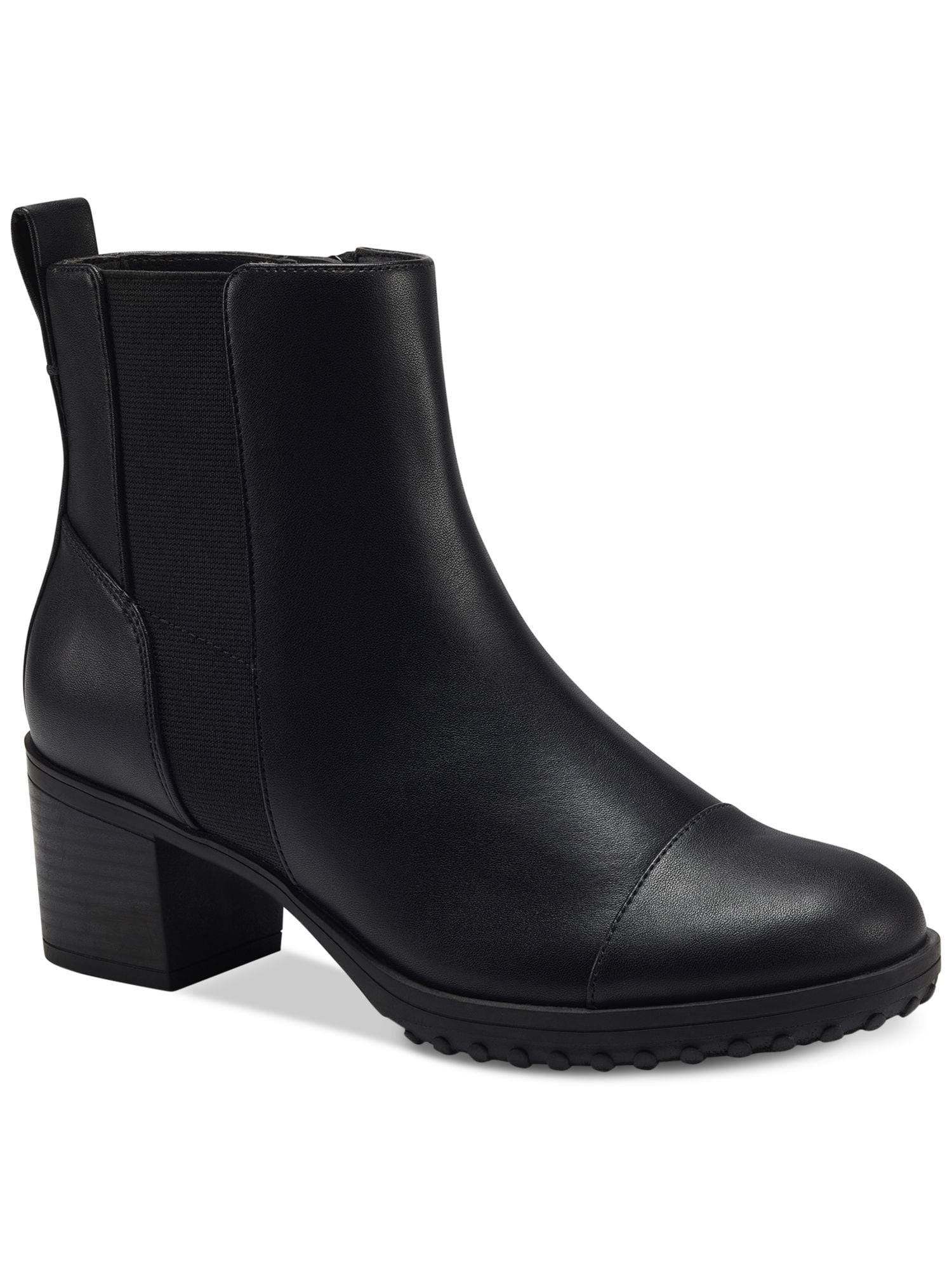 GIANI BERNINI Womens Black Logo Pulltab Cushioned Goring Sloann Round ...