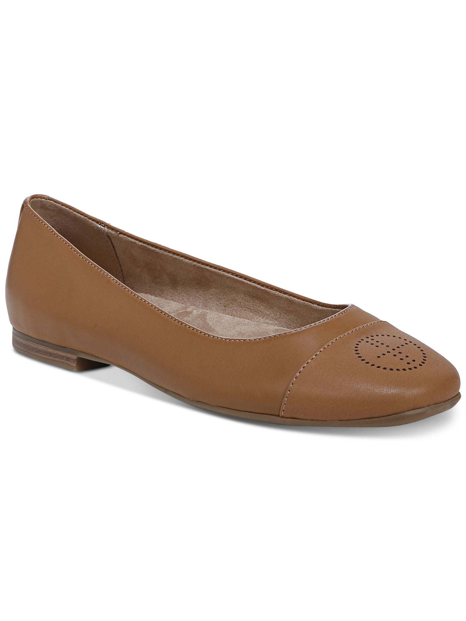 GIANI BERNINI Womens Brown Comfort Perforated Cushioned Aerinn Square ...