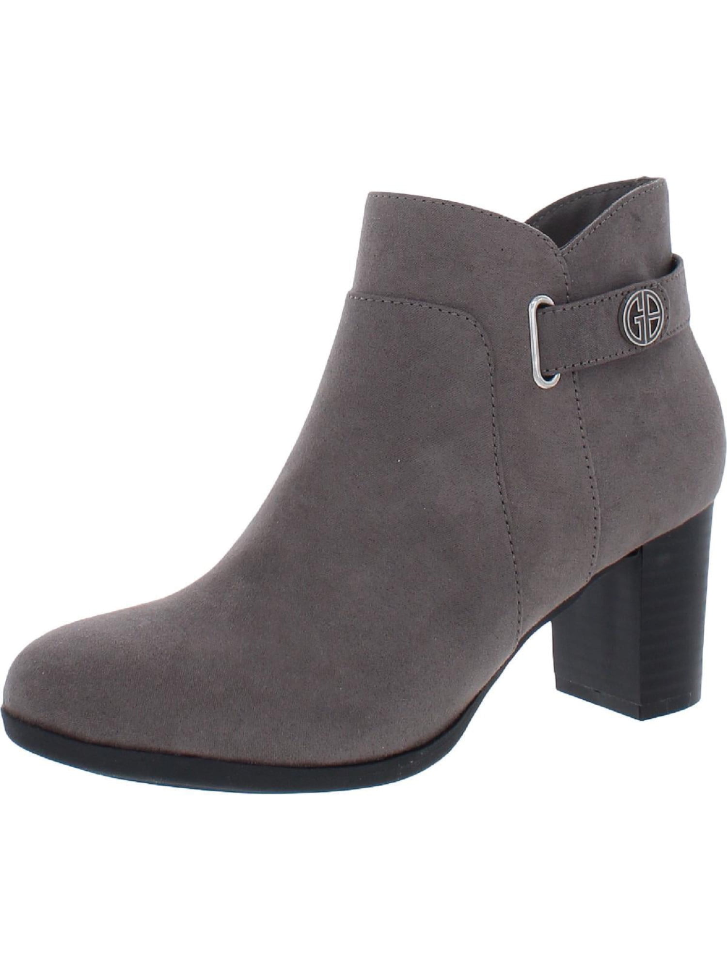 GIANI BERNINI Womens Gray Hardware Detail Strap Cushioned Comfort ...