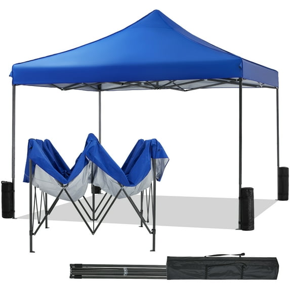 GIANNA 10x10 FT Pop Up Canopy Tent with Slant Legs and Carrying Bag ...