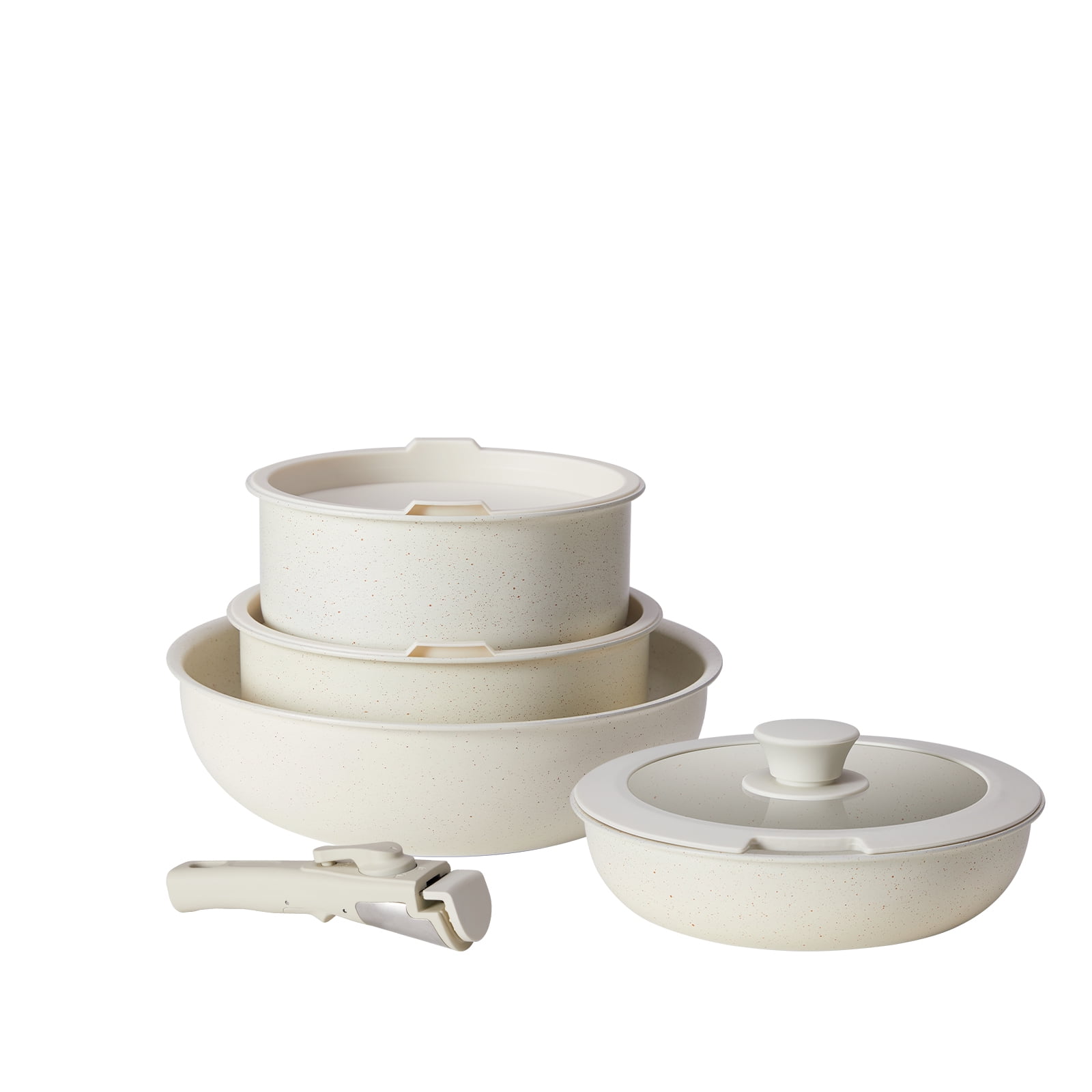 GIANNA 12 Pcs Stackable Pots and Pans Set Nonstick - Kitchen Cookware ...