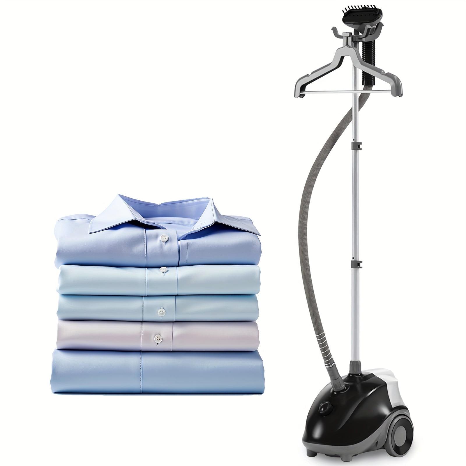 CONCETTA 1500W Powerful Steamer for Clothes with Roll Wheels, 1.7L ...