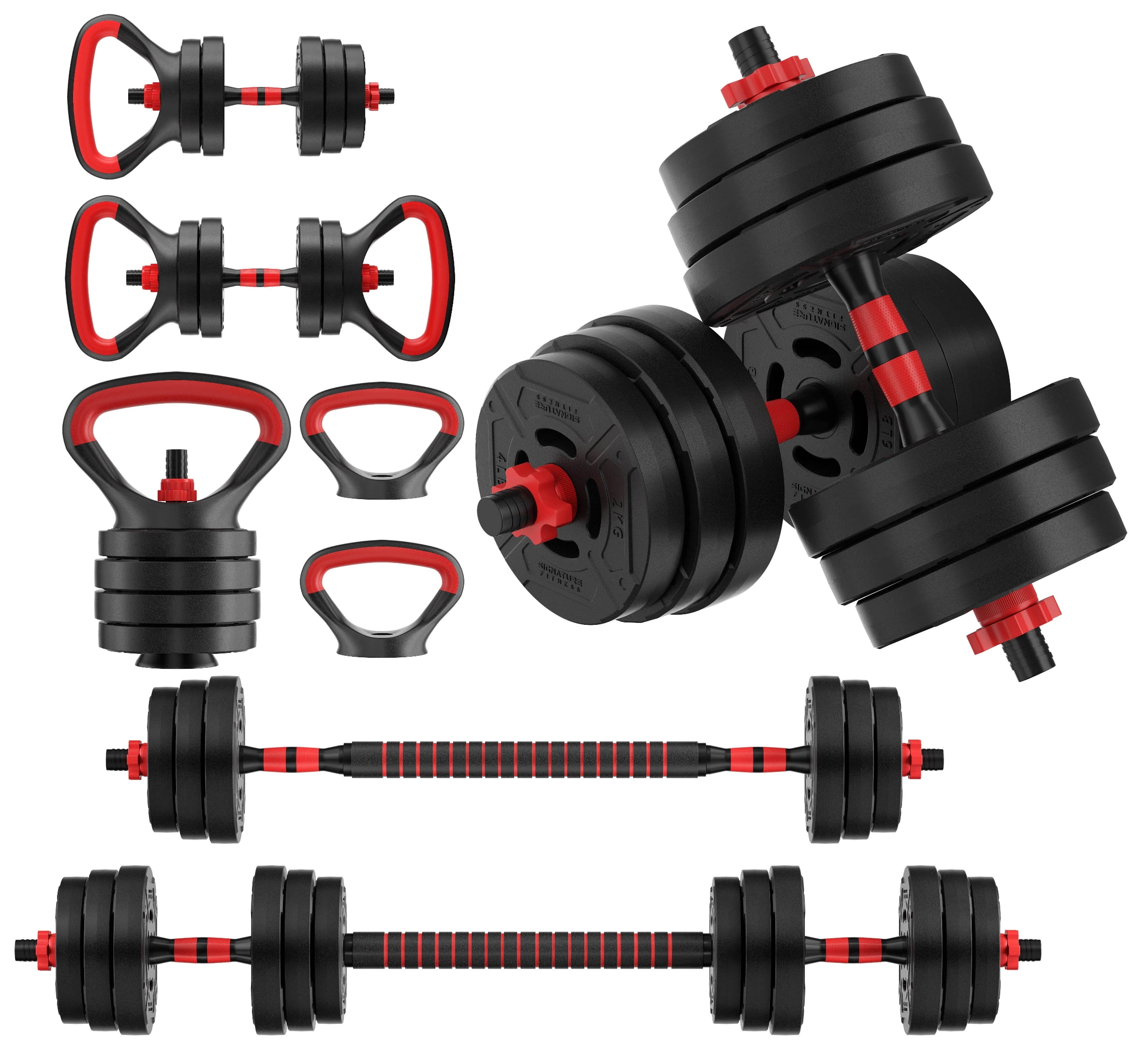GIANNA 4 in 1 Adjustable Dumbbell Set, Exercise Dumbbell Suite with ...